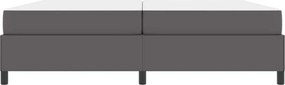 Rám postele s matrací Šedá 200 x 200 cm textil 3399022