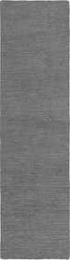 Šedý ručně tkaný vlněný běhoun 80x230 cm Harris Boucle – Flair Rugs