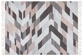 Jutový koberec 160 x 230 cm vícebarevný NAKAS Beliani