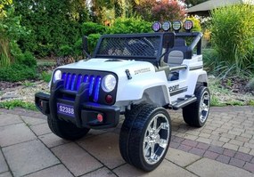 LEAN CARS Elektrické autíčko Jeep S2388 bílé 4x45W