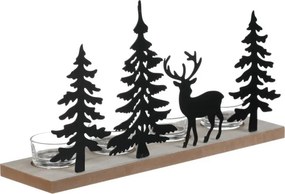 Adventní svícen černý JS456 BK