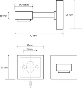 Sapho Sapho, X-SQUARE mýdlenka magnetická chrom, XQ801