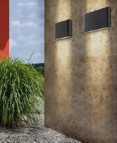 AZZ AZ2182 LED Venkovní nástěnné svítidlo Azzardo Cremona M dark grey AZ2182 10W 476lm 3000K IP54 17,5cm tmavě šedé - AZZARDO