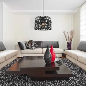 Rabalux 2156 - Lustr ALESSANDRA 1xE27/60W/230V černá