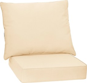 Costway Polštář na zahradní nábytek podsedák + opěrák 60 x 40 x 20 cm polštáře