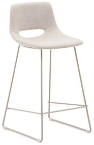 Béžová čalouněná barová židle Kave Home Zahara 65 cm