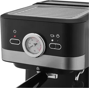 SENCOR SES 1721BK černá / Pákový kávovar / 1050W / 20 bar / 1.5 l / na