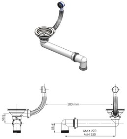 vidaXL Marketos Žulové umyvadlo 600 x 450 x 120 mm bílé