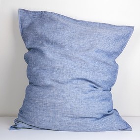 TULULUM Lněné povlečení COMFORT MELANGE BLUE - SADA Složení sady: 140 x 200 cm + 70 x 90 cm