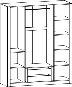 Sestava do ložnice BRISTOL NEW II jasan sněhový