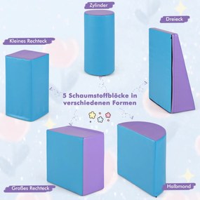 Costway 5 ks. Schaumstoffbausteine Riesenbausteine zum Toben a Klettern