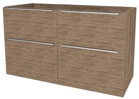 Mereo Mailo, koupelnová skříňka 121 cm, chrom madlo, Multidecor, Dark Rockford Hic CN593SDRH1