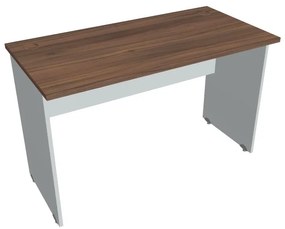 Stůl pracovní rovný 120 cm - Hobis Gate GE 1200 Dekor stolové desky: ořech, Dekor lamino podnože: šedá