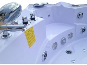 BPS-koupelny Hydromasážní vana HYD-OR632A 152x152 bez ohřevu vody