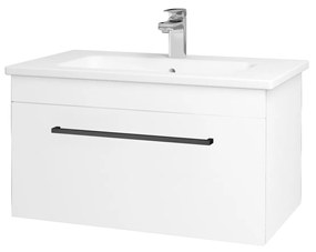 Dřevojas Koupelnová skříň ASTON SZZ 80 Varianta: N01 Bílá lesk / Úchytka T03 / D10 Borovice Jackson
