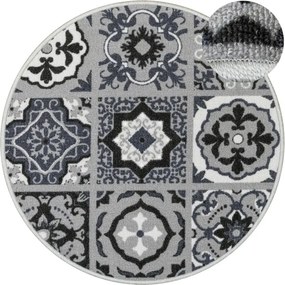 Protiskluzový koberec PATCHWORK 19 New šedý