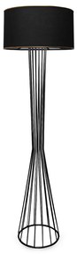 Designová stojanová lampa Fellini 155 cm černá