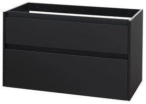Mereo Mereo, Opto, koupelnová skříňka 101 cm, bílá, dub, bílá/dub, černá, CN942S