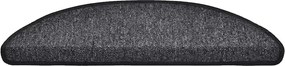 Schodové rohože 30 ks 56 x 17 x 3 cm antracitové půlkulaté 3365733