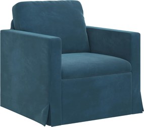 Set pohovek 2 ks Modrá samet 3407515