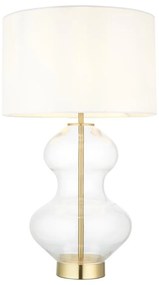 Endon 99110 - Stmívatelná stolní lampa KELDA 1xE27/10W/230V bílá/zlatá 99110