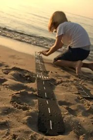 TODDLEROAD 2072 MINI PARKOVIŠTĚ - flexibilní silnice - 3 silikonové pu