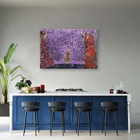 Obraz na plátně, Purple Tree of Life Abstraction - 120x80 cm