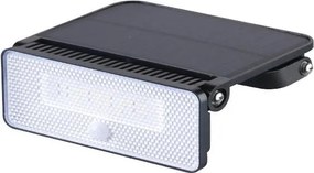 Nástěnná lampa aca lighting led solární reflektor, senzor pohybu storm 12w/1600lm/4,4ah