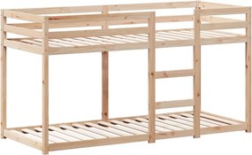 Patrová postel bez matrace 90 x 190 cm masivní borové dřevo 3282005
