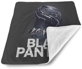 Sablio Deka pro miminko BLACK PANTHER z profilu Černý - 80x100 cm