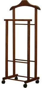 Compactor - Stojan na oblečení 97x33x29 cm, s kolečky, ořech RAN6756