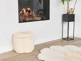 Childhome Box na hračky 2v1 Květina Off White