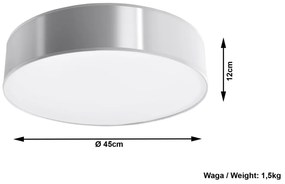 Šedé stropní svítidlo Sollux Atis Ceiling