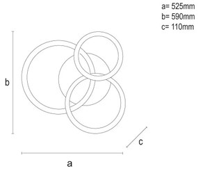 LED Stmívatelné stropní svítidlo LED/90W/230V 3000-6500K + dálkové ovládání