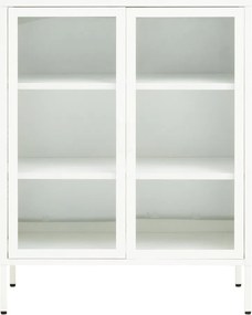 Bílá ocelová vitrína 80x102x40 cm Acier – Premier Housewares