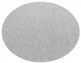 koberec kulatý TIMO 6272 SISAL venkovní světle šedá velikost kruh 200 cm | krásné koberce cz