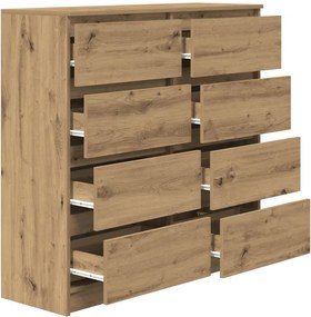 Příborník dub artisan 100x35x99 cm kompozitní dřevo 3328497