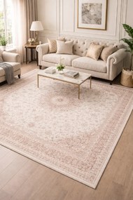 BE Koberec Jasmin 9871 CREAM - krémový obdélníkový Rozměr: 80x150 cm