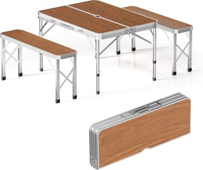 Kempingový stůl Wiltec – 90 × 66 × 70 cm (61948)