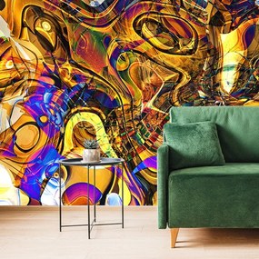 Samolepící tapeta plná abstraktního umění - 450x300 cm
