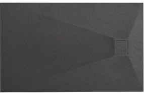 Rea Magnum Black, SCM obdélníková sprchová vanička 100x80 cm, černá, REA-K3330
