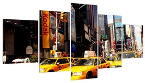 Obraz žlutých taxíků v NY (150x80 cm)