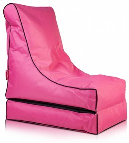 Supplies FUMIKO tkaný sedací pytel polyester - růžový