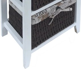 Regál se 3 košíky Parisien