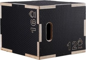 3v1 Plyometrický Jump Box, 40,6 / 35,6 / 30,5 cm
