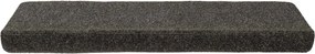 Schodové rohože samolepicí 5 ks 65 x 21 x 4 cm antracitové s obdélníkovým okrajem 149732
