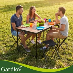 Skládací zahradní stůl Gardlov + 4 židle