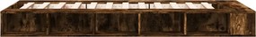 Rám postele kouřový dub 75 x 190 cm kompozitní dřevo 3280535