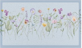 Rohožka z PVC 40x70 cm Blue Wild Flowers – Artsy Doormats