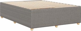 Rám postele bez matrace taupe 140 x 200 cm textil 3284946